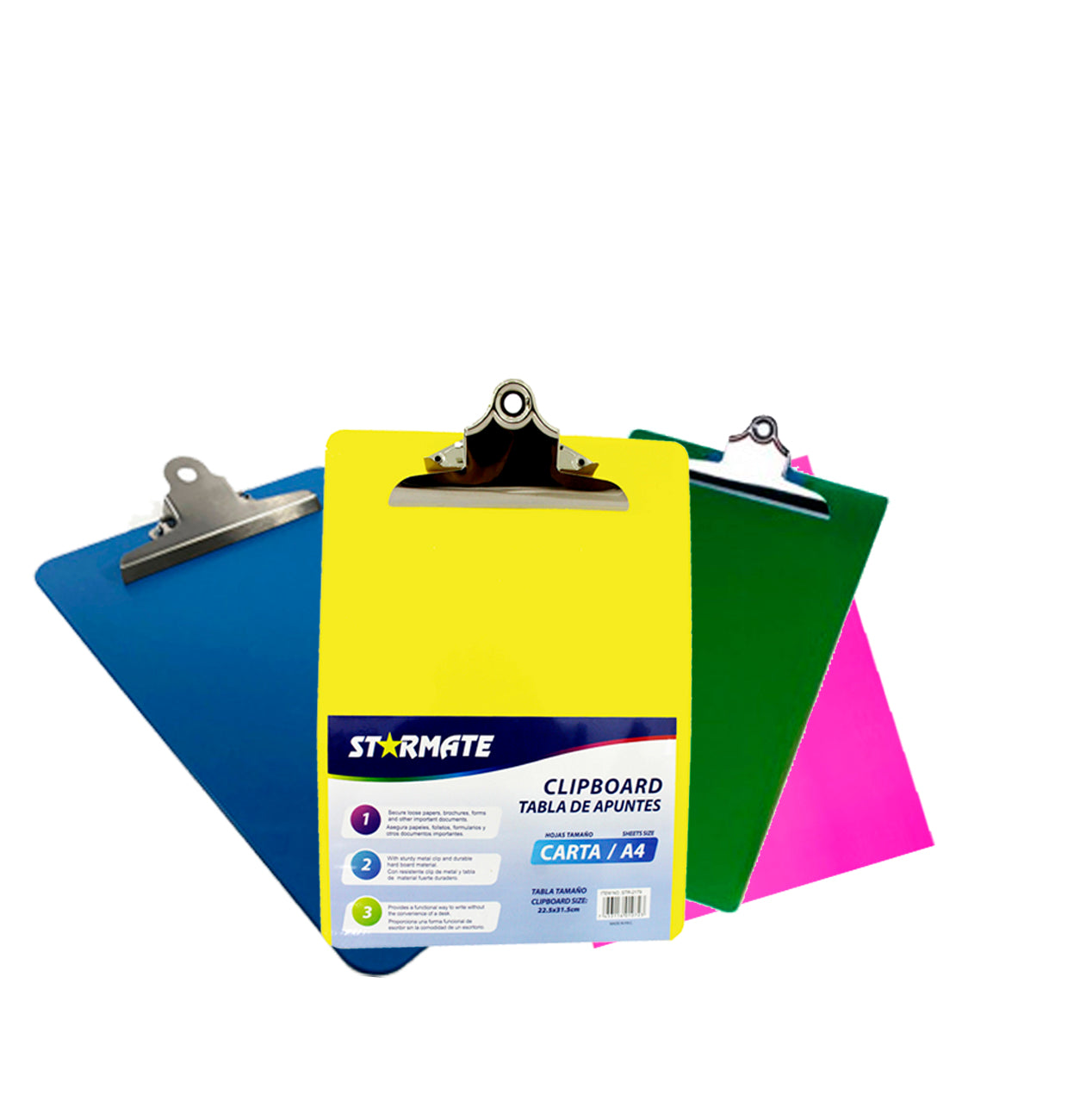 Tabla De Apuntes Plástica A4-Carta
